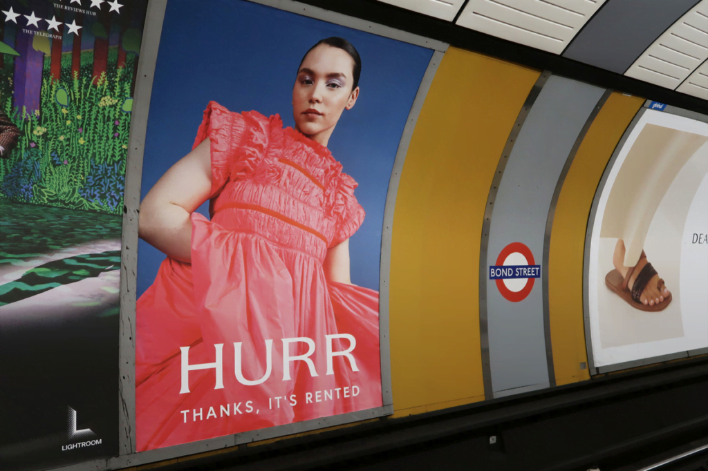 Leading fashion rental platform HURR releases its first OOH campaign