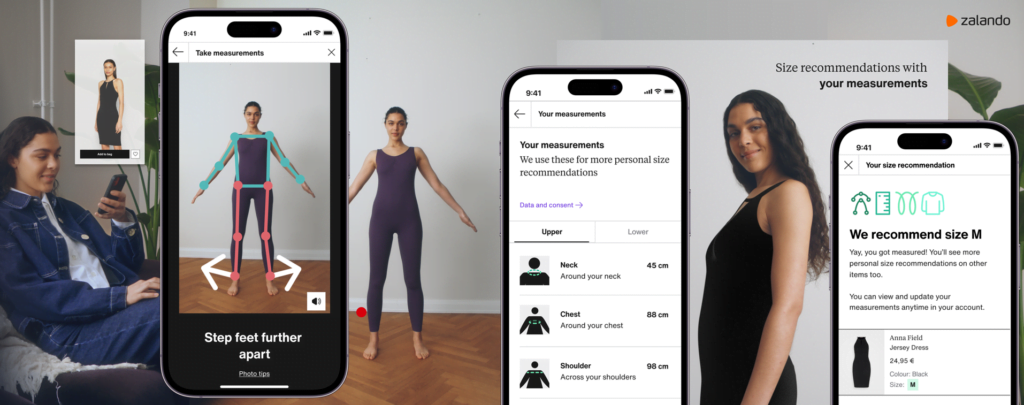 Zalando launches size advice based on customers own body measurements
