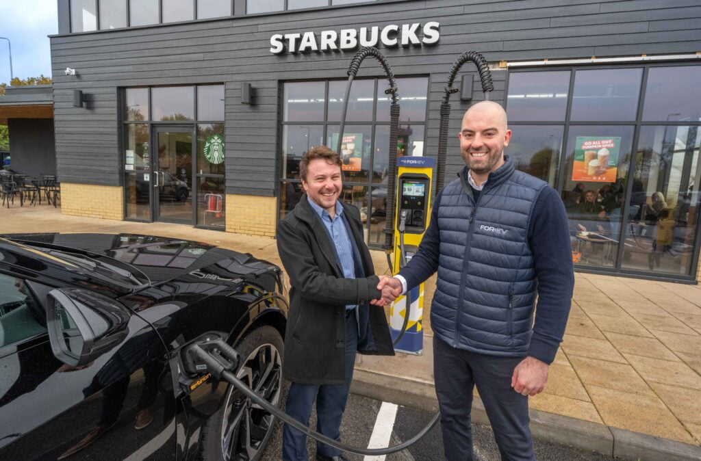 Starbucks charging hubs boost FOR:EV’s growth