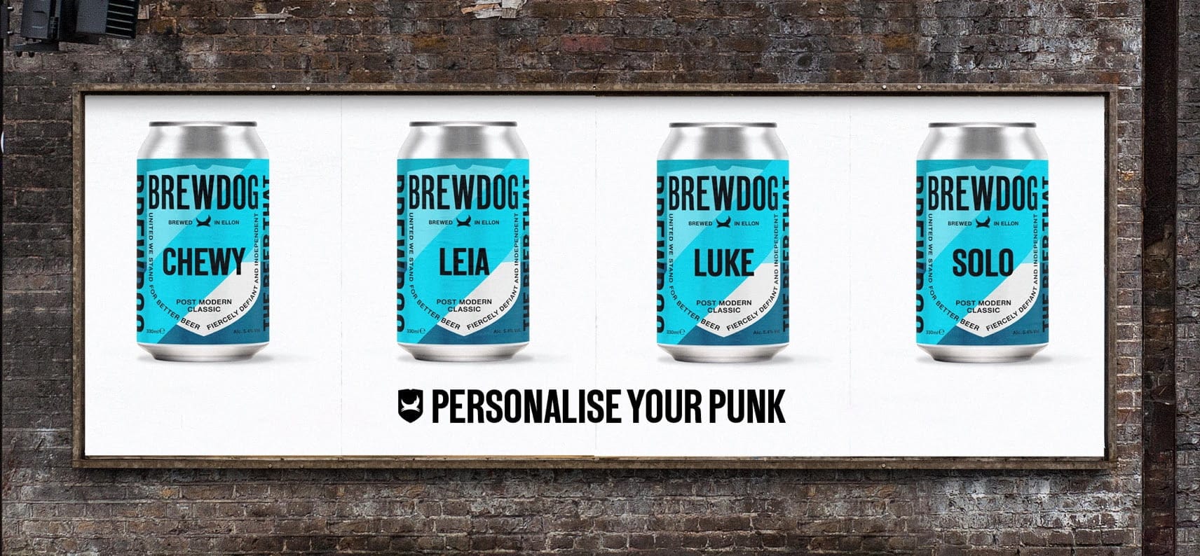 BrewDog is launching a customisable six pack of Punk IPA cans