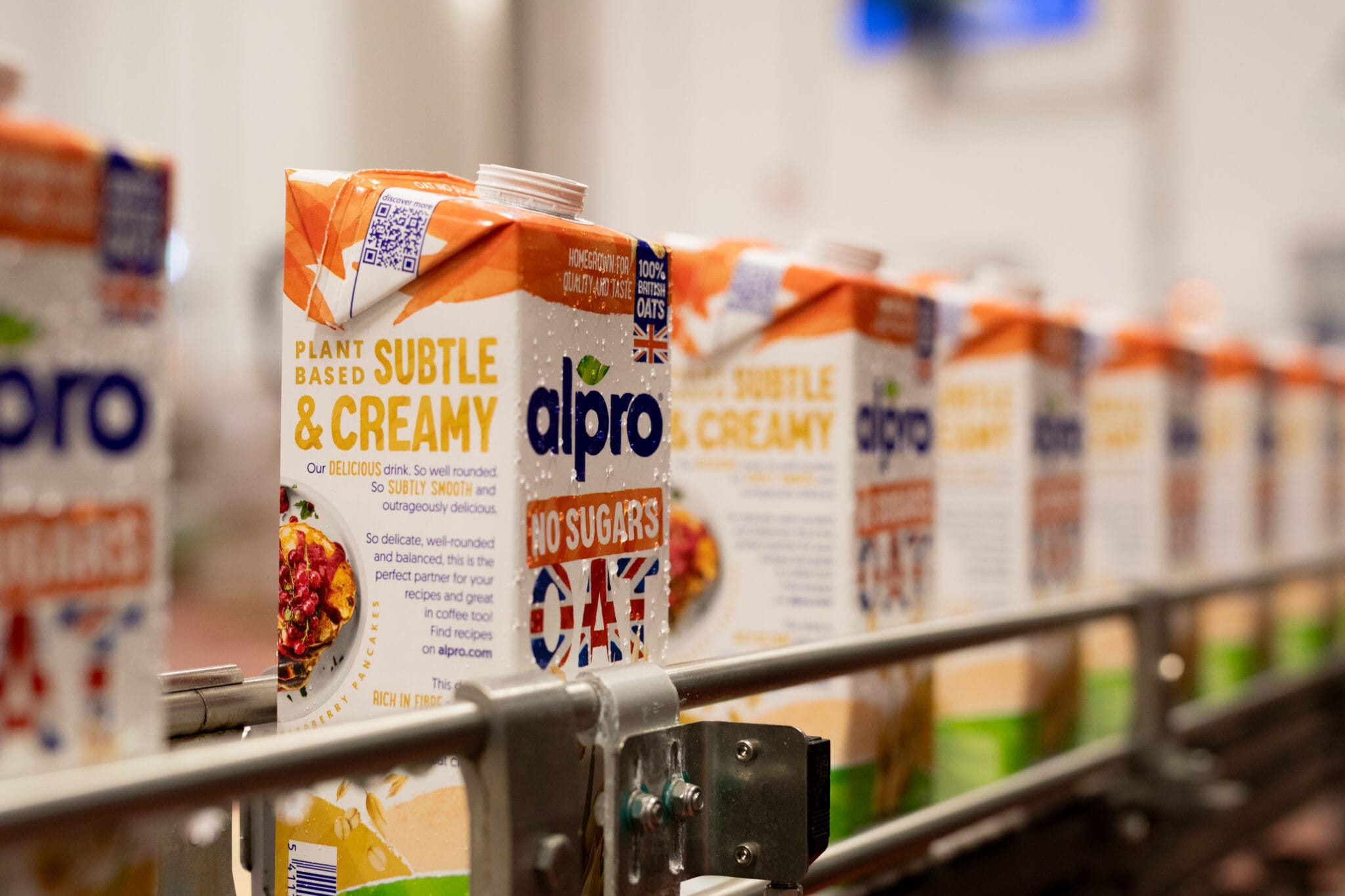 Alpro announces major investment in UK switching to 100% British oats