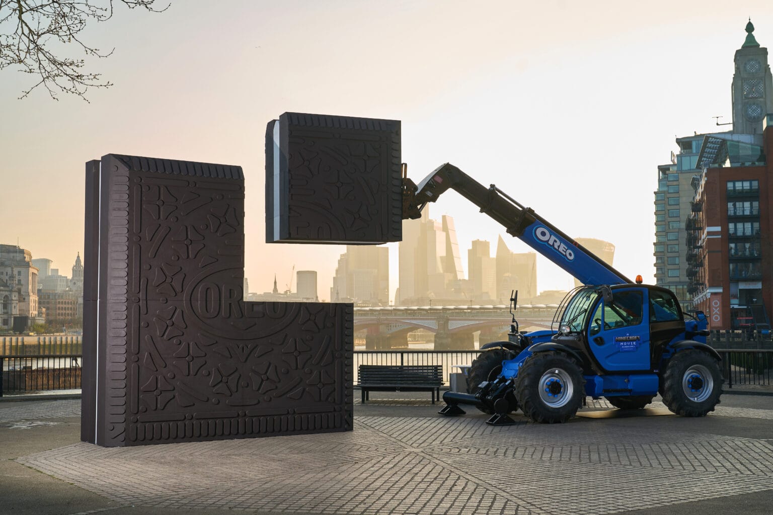 OREO puts stamp on London skyline with giant square cookie to celebrate ...