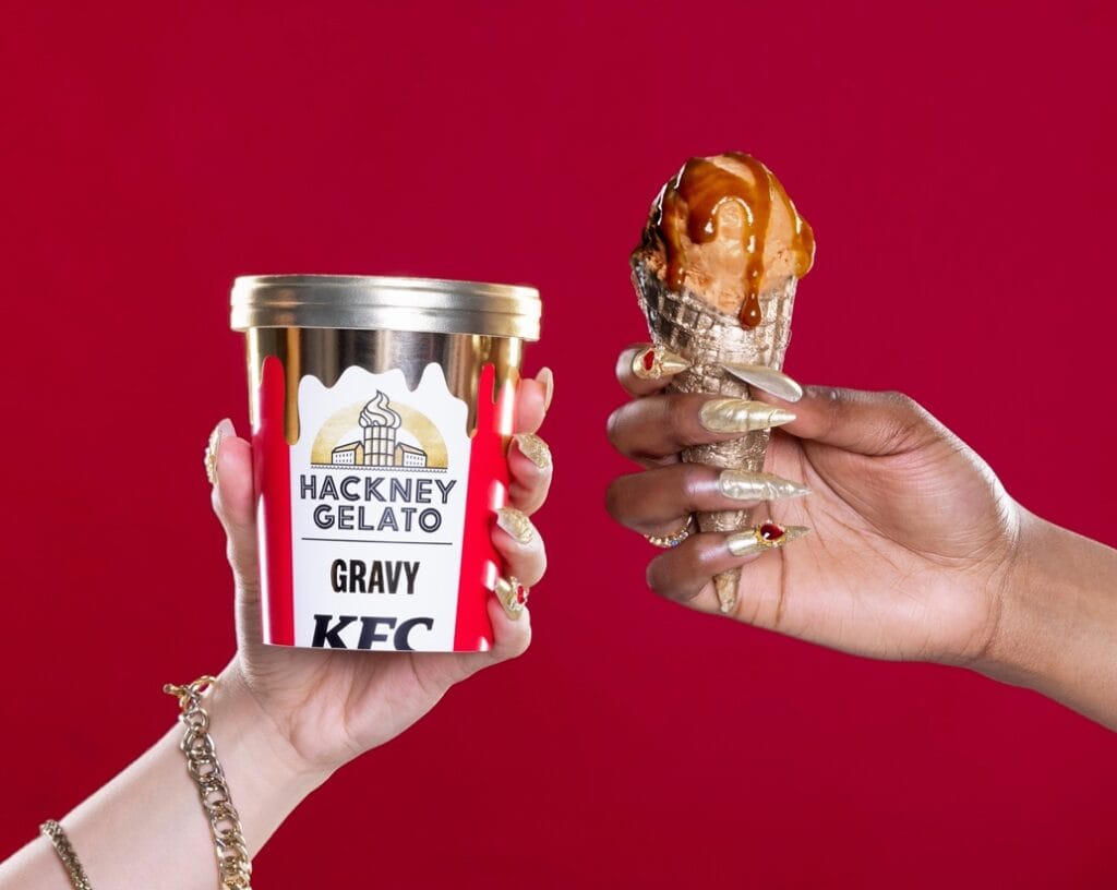 KFC partners with Hackney Gelato to launch first-of-its-kind Gravy Gelato