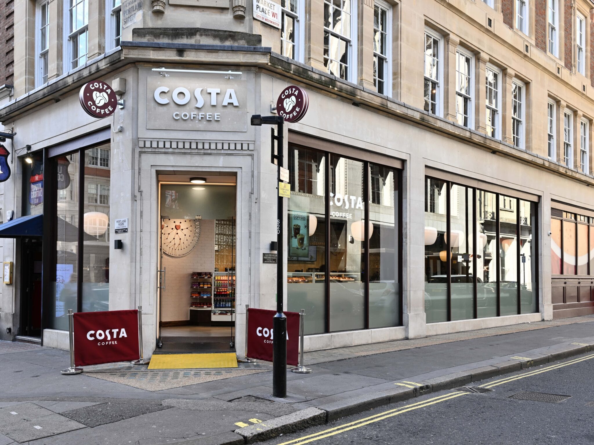 Costa Coffee’s unveils refreshed Great Portland Street store with bold ...