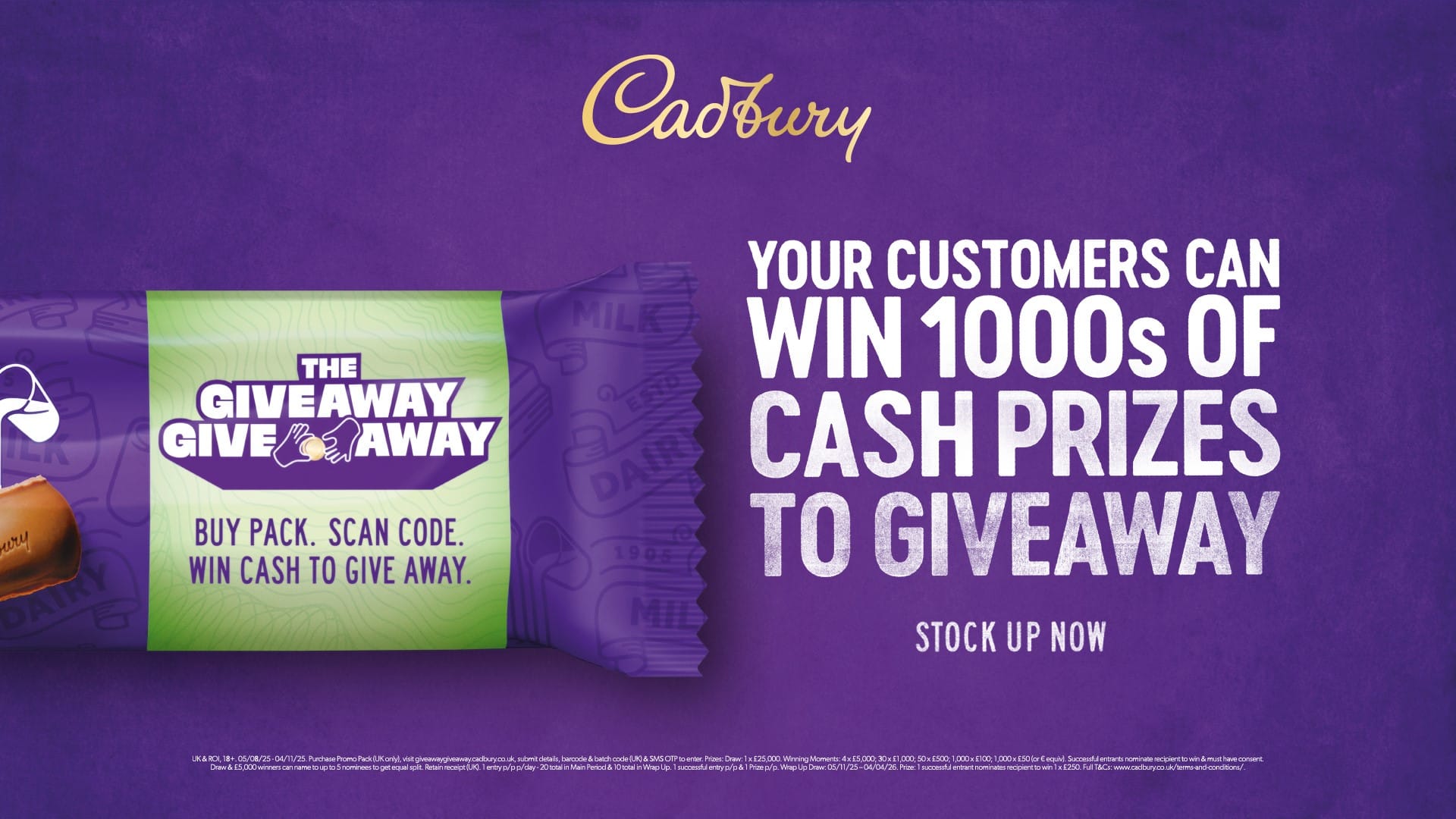 Cadbury announces The Cadbury Giveaway Give Away