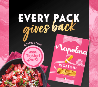 Napolina partners with ASDA’s Tickled Pink campaign to raise funds for ...