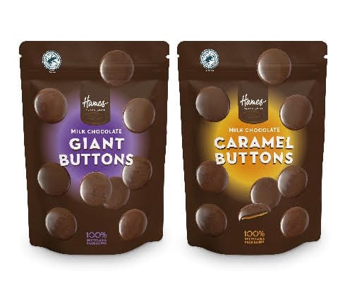 Hames Chocolates launches Giant Buttons and Caramel buttons