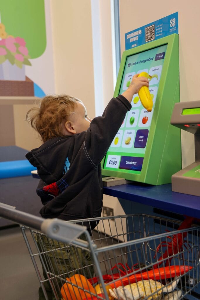 Small trolleys, big futures as Co-op opens Play Shop at Eureka!
